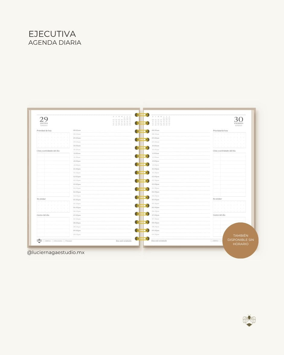Agenda personalizada diaria 2026 | Una página completa por día ...