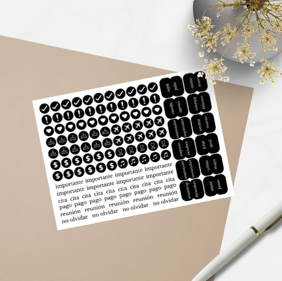 Set de stickers – Luciérnaga Estudio | Papelería de autor, Agendas ...